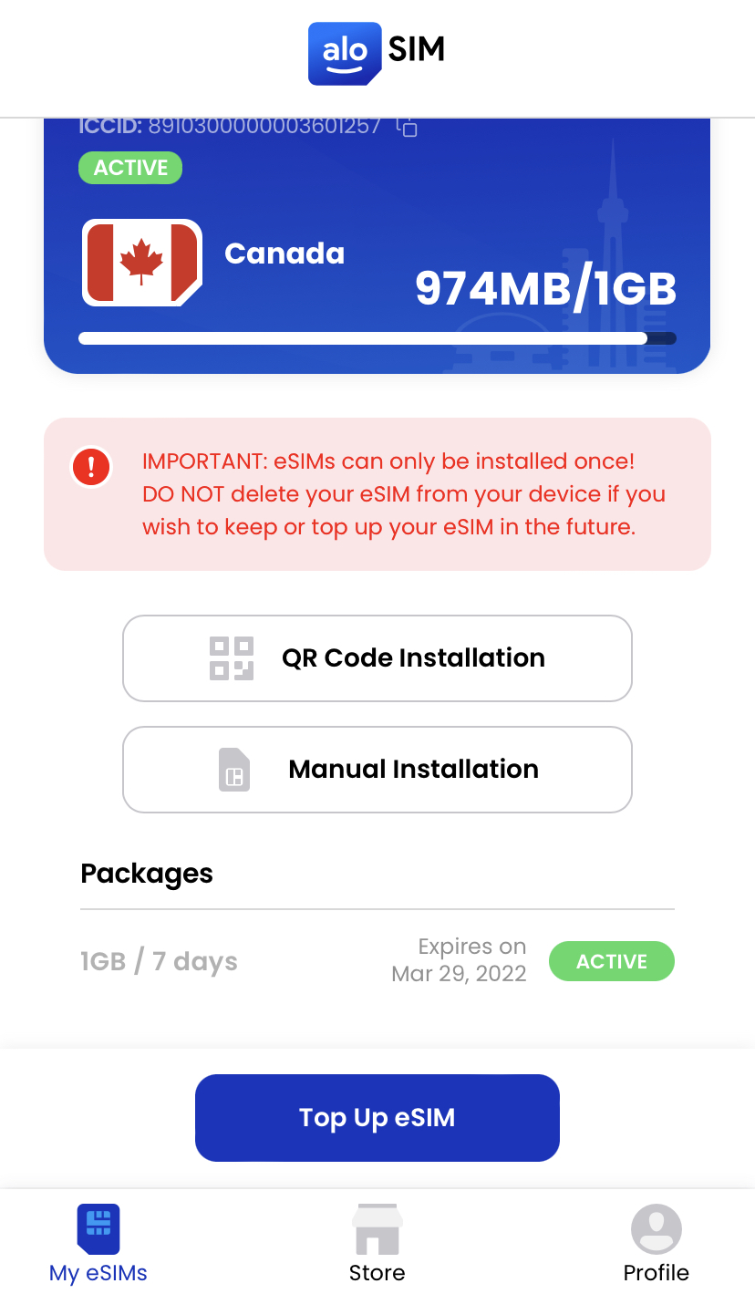 ¿Cuánto queda en mi paquete de datos eSIM? – Soporte de aloSIM